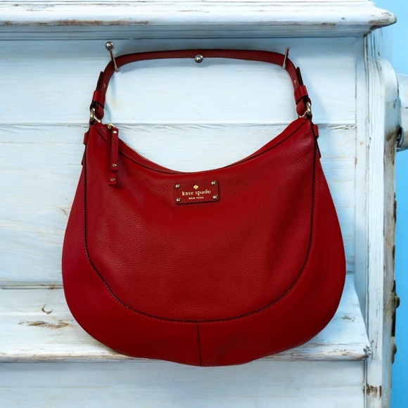 kate spade | Bags | Kate Spade New York Poppy Leather Hobo Kate Spade ...